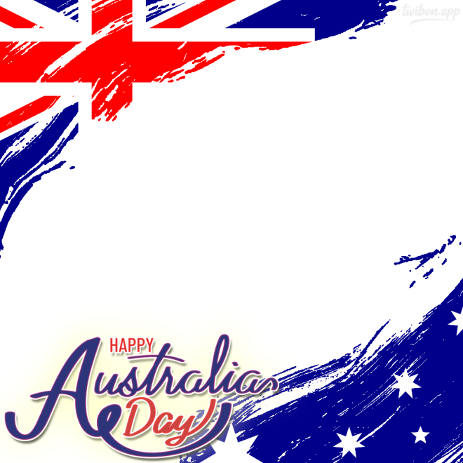 Australia Day Poster Background Frame PNG