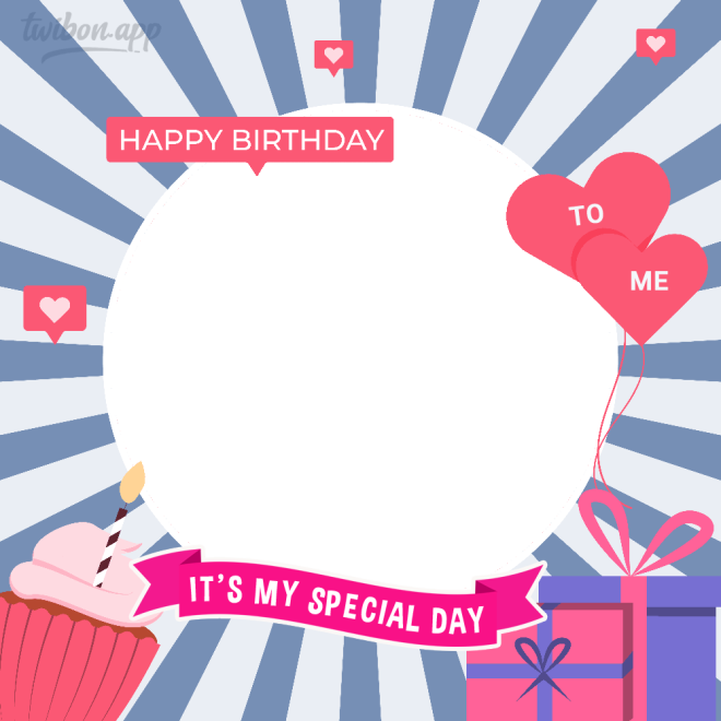 Stop Scrolling, It's My Birthday - Funny HBD To Me Frame