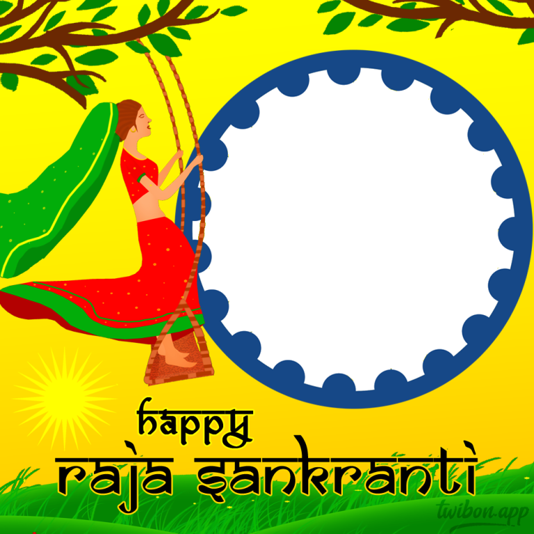 Happy Raja Sankranti Wishes Photo Images Frame - Twibon App