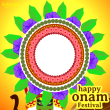 Happy Onam Festival Greetings Image Frame (Hindi)