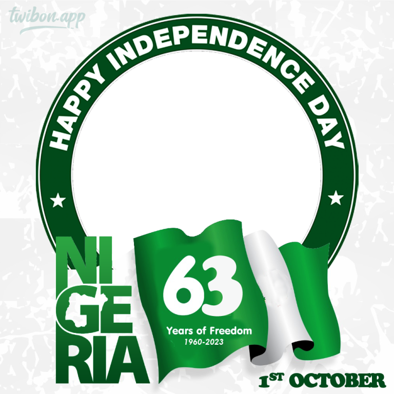 63rd Nigeria Independence Day Frame Design Template 63rd Nigeria Independence Day Frame Design Template