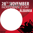 Albanian Independence Day Celebration Images Frame HD PNG