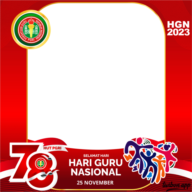 Frame Twibbon Selamat Hari Guru dan HUT PGRI 2023 Frame Twibbon Selamat Hari Guru dan HUT PGRI 2023