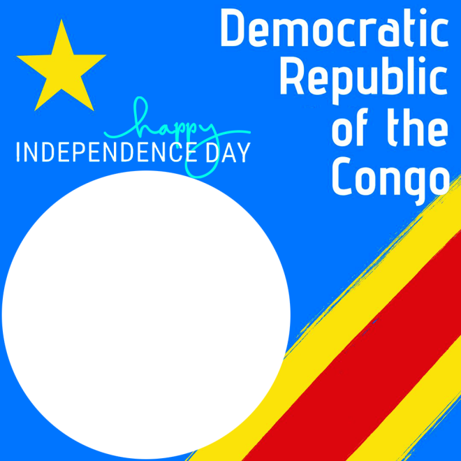 Congolese Independence Day 2025 Twibbon Frame