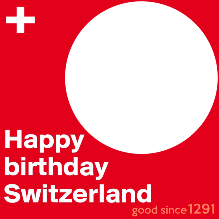Happy Swiss National Day August 1st Picture Frame